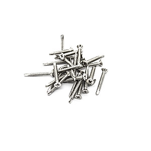 eivvia100pcs #8 * 1-1/4" Flat Head Cross Drive Head, 304 Stainless Steel, Flat Head Sheet Metal Screw self Tapping Screw Swallowtail Screw.…