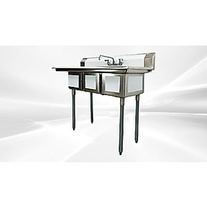 cooler depot sink NSF Left One Compartment Sink With Faucet S3C121610-12L-318