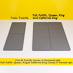 Greaton, 1.5-Inch Split Fully Assembled Bunkie Board for Mattress/Bed Support, Queen, Grey