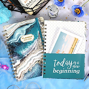 2023 Planner - Weekly Monthly Planner 2023 , January - December 2023, 6.4"x 8.5" Planner with Elastic Closure, Inner Pocket, Coated Tabs