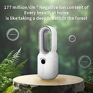 Microionxyz F8-AR Anion fans，air purifier machine ，No Consumables，Remove smoke，pollen，odor，suitable for Living room, office,automotive，travel，petting room, (F8-purifier)