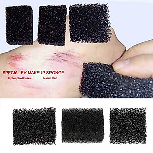 Mysense Stipple Sponges,Special Effects Makeup tool,3 kinds of hole,for adding freckles,texture,FX Makeup,9 pack