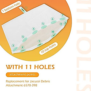 POOLOOP Hot Tub Debris Bag Attachment Replacement Compatible with Jacuzzi Hot Tub Parts Fits Collection Model Manufacture After 2013 - Models 6570-398(1 Pack)