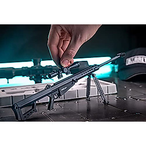 GoatGuns Miniature .50 Cal Barrett 82A1 Model in Black | 1:3 Scale Die Cast Metal