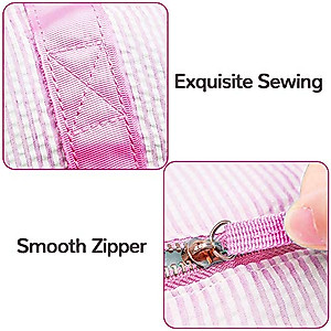 GFU Duffle Bag for Kids, Overnight Duffel Bags for Boys and Girls, Seersucker Travel Bag Large Dance bag, Toddler Weekender Bag, Child Carry-On Sports Gym Bag, Gift, Pink