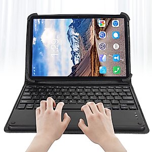 10.1 inch Tablet for Android 12, 4G LTE 5G WiFi 2 in 1 Tablet with Keyboard, 6GB RAM 128GB ROM, Octa Core CPU, Dual Speakers, 7000mAh (US Plug)