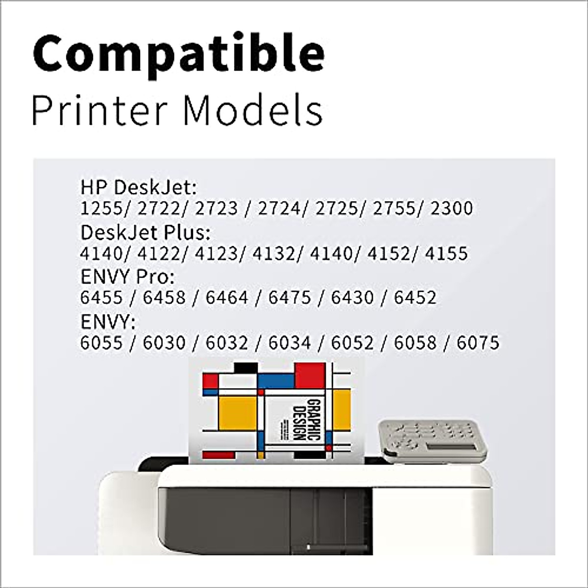 LEMERO UEXPECT 67XL Remanufactured Ink Cartridge Replacement for 67XL HP Printer Ink 67 XL for Envy 6055 6052 6455 DeskJet 2755 2722 4155e 2725 1255 Printer Black Tri-Color, 2-Pack