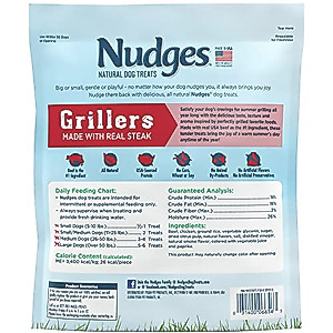 Blue Buffalo Nudges Grillers Natural Dog Treats, Steak, 36oz Bag
