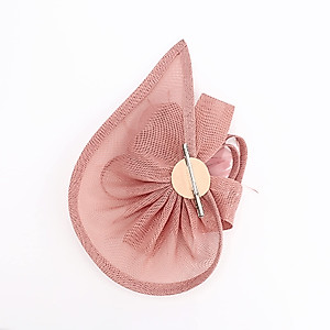 DRESHOW Women Fascinator Hats Tea Party Hat Vintage Pillbox Hat Headband for Cocktail