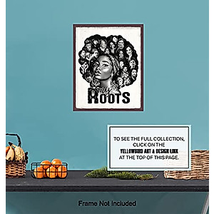 Black Art - African American Art - Black women famous African Americans - Black pride Classroom Decorations - Black History Month Poster - Afro Black Culture Wall Art & Decor - Black Girl Magic 8x10