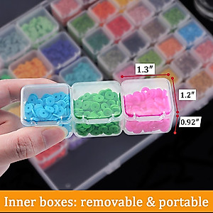 RJ-Sport Dual-Sized Diamond Art Storage Containers with 28 Small & 15 Mid-sized Grids to Keep Small Items Separated & Organized