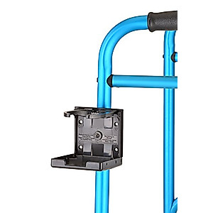 NOVA Cup Holder for Walker, Rollator, Transport Chair, Wheelchairs – Universal Fit on Round Tube Only, Adjustable & Foldable Drink Holder