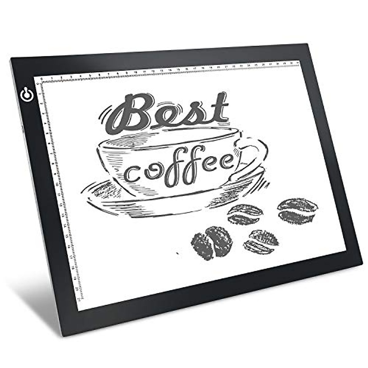 Black A4 Dimmable LED Artcraft Light Box Tracer Slim Light Pad Portable Tablet, USB Power Cable Copy Drawing Board Tracing Table for Artists Designing, Animation, Sketching, Stenciling X-ray Viewing