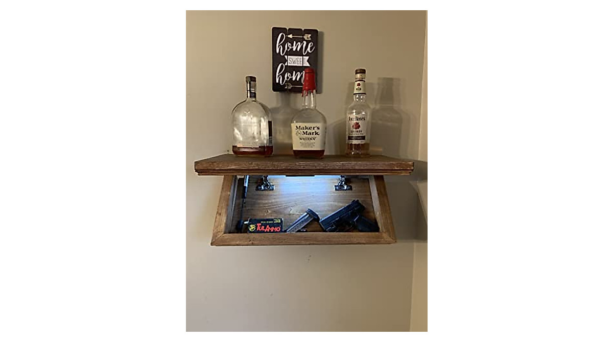 Secure Stow Shelves Hidden Gun Shelf with RFID Lock