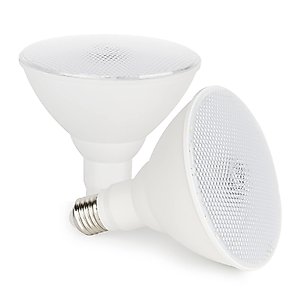 REMINDA Motion Sensor Light Bulbs Outdoor, 15W PAR38 LED Flood Light Bulb, Radar Motion Detector, Dusk to Dawn Sensor, 100 Watt Equivalent, E26 Base, 1500LM, 3000K Warm White, 2 Pack