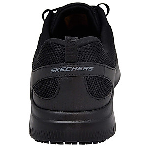 Skechers Men's Flex Advantage SR Black/Black Work Shoe 12 W US