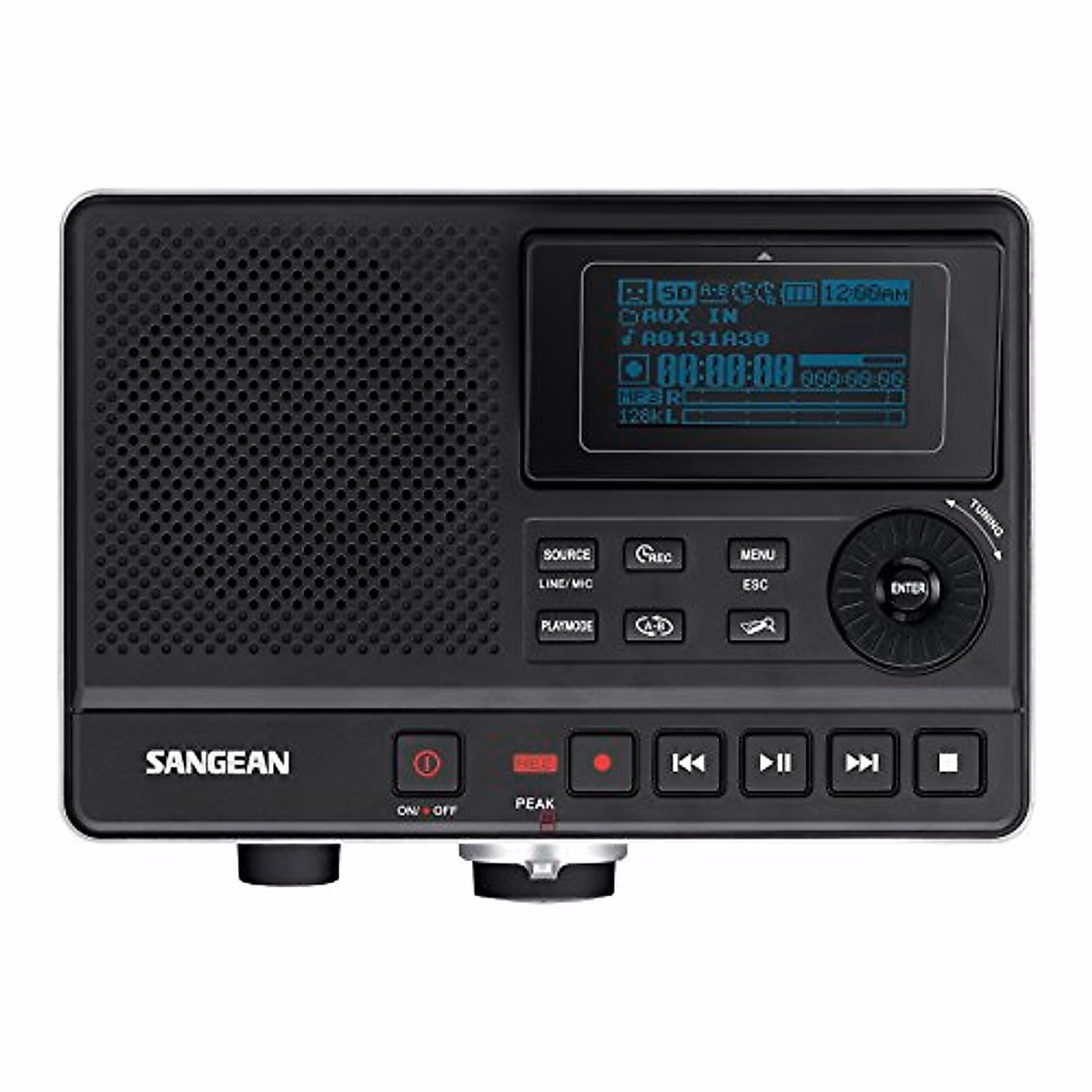 Sangean DAR-101 Professional Grade Digital MP3 Recorder (Black)