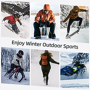 ROCKBROS Fleece Ear Warmers Earmuffs Headband Men Women for Running Skiing Biking Warm Ear Cover for Winter Cold Weather