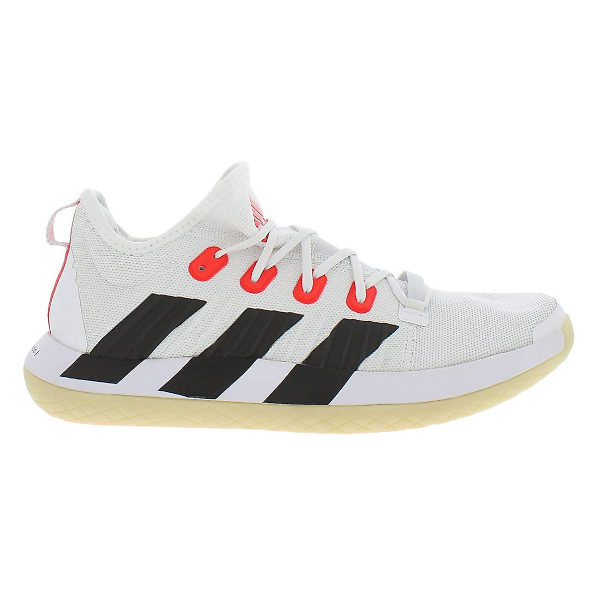 adidas Men's Stabil Next Gen Primeblue Volleyball Shoe, Halo Silver/Yellow/Ink, 8