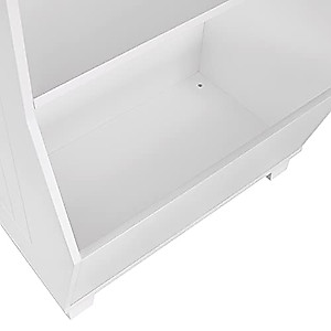 RiverRidge Kids Bookshelf with Veggie Storage Bin and 2 Open Shelves - Kids Storage Organizer, Toy Shelf & Kids Book Shelf with Deep Veggie Bin and Top Toy Display Area