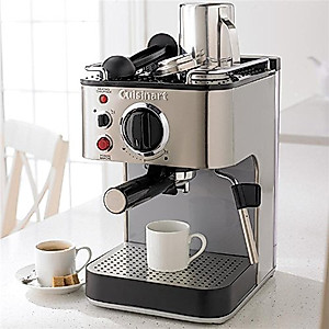 Cuisinart EM-100 1000-Watt 15-Bar Espresso Maker, Stainless Steel (Renewed)