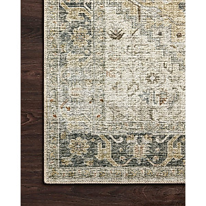 Loloi II Skye Collection SKY-13 Natural/Sand 2'-6" x 7'-6", 13" Thick, Runner Rug, Soft, Durable, Vintage Inspired, Distressed, Low Pile, Non-Shedding, Easy Clean, Printed, Living Room Rug