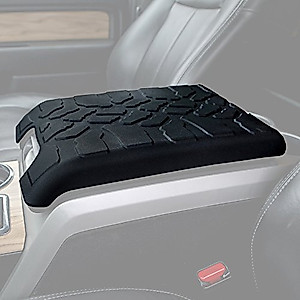 Boomerang® Tire Tread Armpad™ for Ford F150 (2009-2014) - Premium Flow-Through Console Version - Center Console Armrest Cover