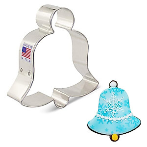 Christmas Church Bell Cookie Cutter, 3.5" Made in USA by Ann Clark