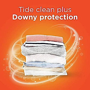 Tide Laundry Detergent Liquid Soap With Touch Of Downy, April Fresh, 74 Loads, 115 Fl Oz