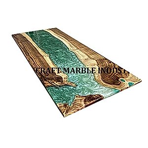 Epoxy Table, Live Edge Wooden Table, Epoxy Resin River Table, Natural Wood,Dining table, Natural Epoxy Table, Resin Table 42X72