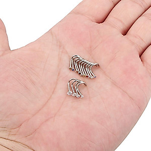 Lcolyoli Nose Rings Screw 18 Gauge Surgical Steel Nose Studs Crystal Hypoallergenic Body Piercing Jewelry 1.5MM Diamond CZ 14 Pieces Silver-tone