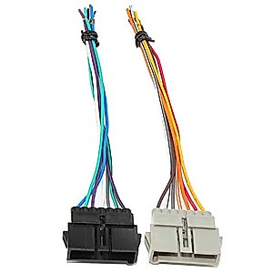 RED WOLF Car Radio Wire Harness Replacement for Dodge Ram Chrysler Jeep 1984-2002 Stereo Connector Plug Cable Aftermarket Radio Install