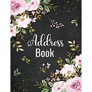 Address Book: Large Print Personal Address Book with Alphabetical Index
