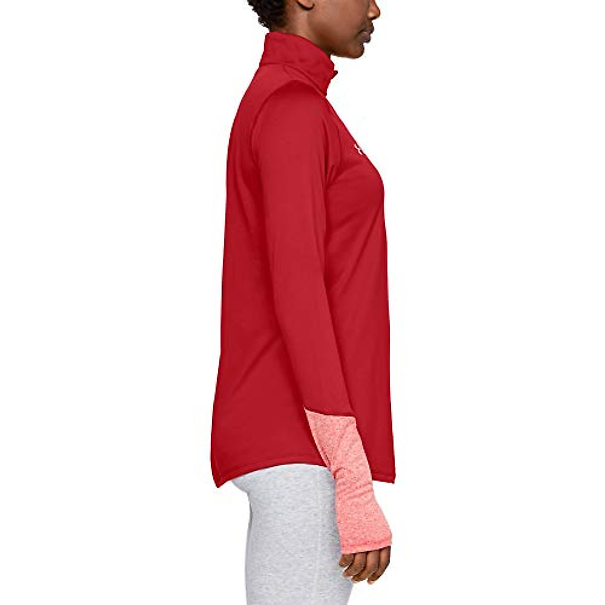 Under Armour Women's UA Locker ½ Zip XXL Red