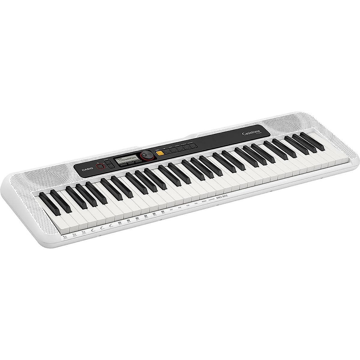 Casio CT-S200 61-Key Digital Piano Style Portable Keyboard with 400 Tones, White Bundle with Stand, Studio Monitor Headphones, Sustain Pedal