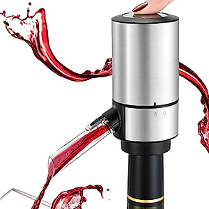 Electric Wine Aerator Pourer Dispenser, Automatic Pour Spout for Aerating Wine by Glass, Smart Electronic Decanter Machine by VinFlow5