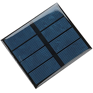 Mini Small Solar Panel, 2Pcs Polycrystalline Silicon Diy Battery Charger Kit 0.6W 2V for Small Dc Batteries for Low Power Devices