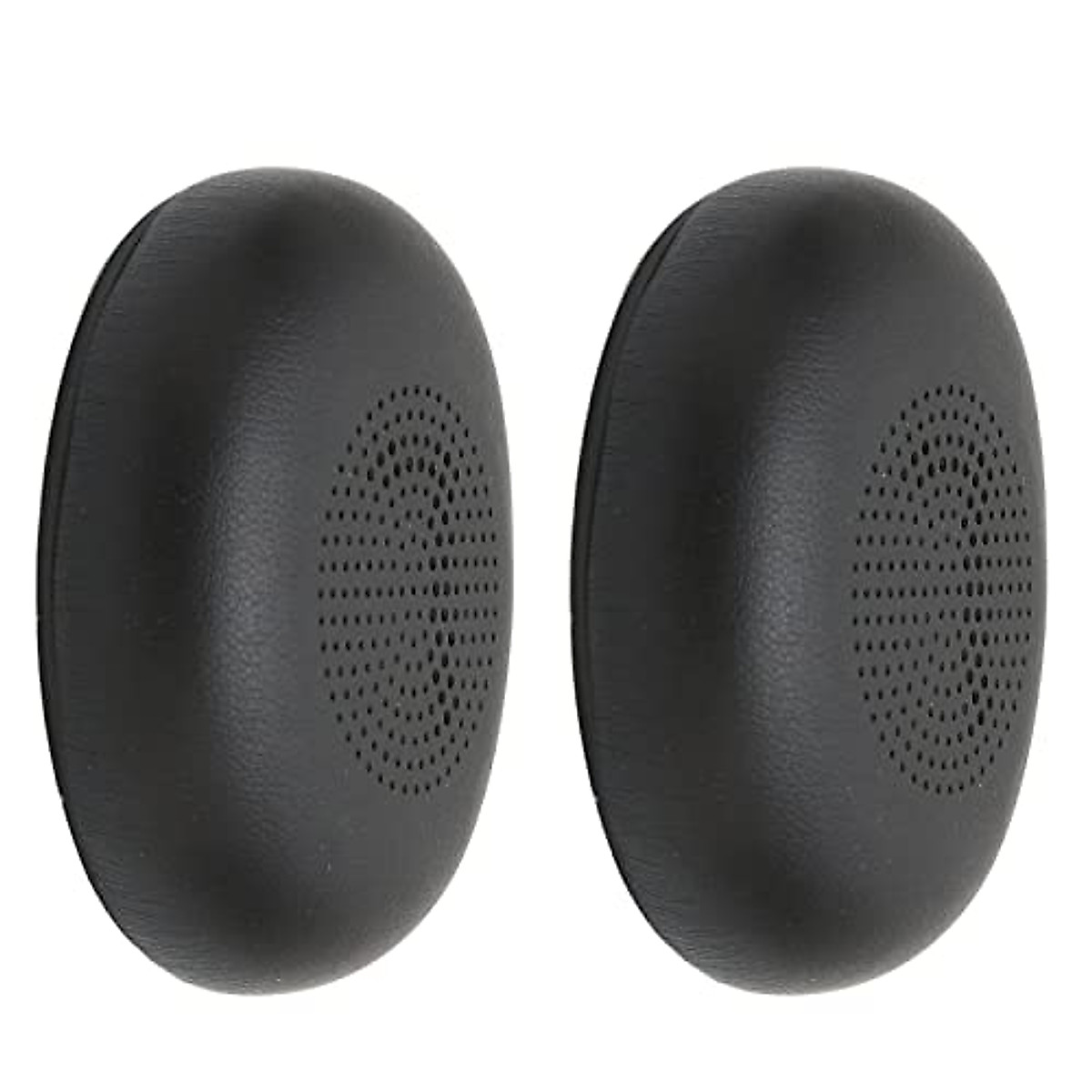 Headphone Earpads, Professional Headset Protein Leather Ear Pad Cushions Replacement for Jabra ELITE 45h, for Evolve2 65 MS UC(Black)
