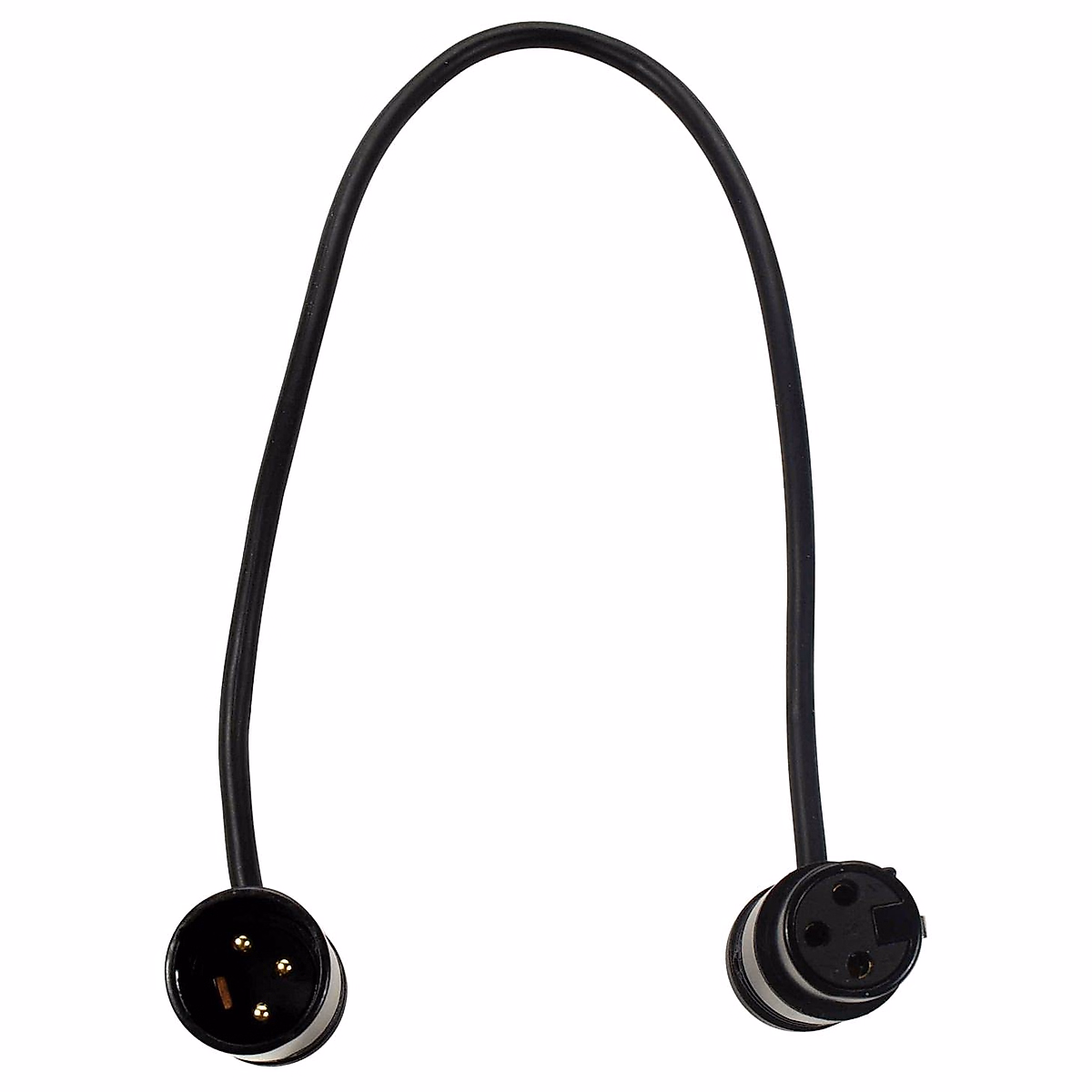 HQRP 2-Pack 3-Pin XLR Female to 3-Pin XLR Male Adjustable-Angle Low-Profile Cables Compatible with Sound Devices 302, 552, 633, 688, 788T Mixer/Recorder