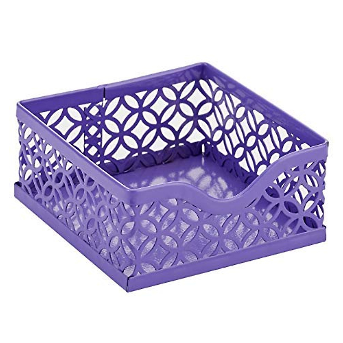 Annova Mesh Desk Organizer Office with 7 Compartments + Drawer/Desk Tidy Candy/Pen Holder/Multifunctional Organizer - Purple