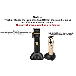 Anrom Professional Hair Clippers Charging Stand, Portable Charging Base for Babyliss 8700GCN、787GCN Hair Clippers Tools (Blue)