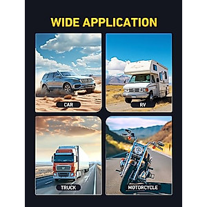 Heavy Duty 3-65V Backlit Digital LCD Circuit Tester, Test Light with 140 Inch Extended Spring Wire, Car Truck Low Voltage & Light Tester with Stainless Probe