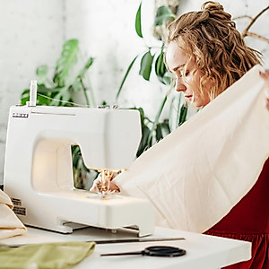 Cotton Fabric: 63 inch x 5 Yards Unbleached Muslin Linen Fabric Perfect for Sewing, Apparel, and Craft（Bleached