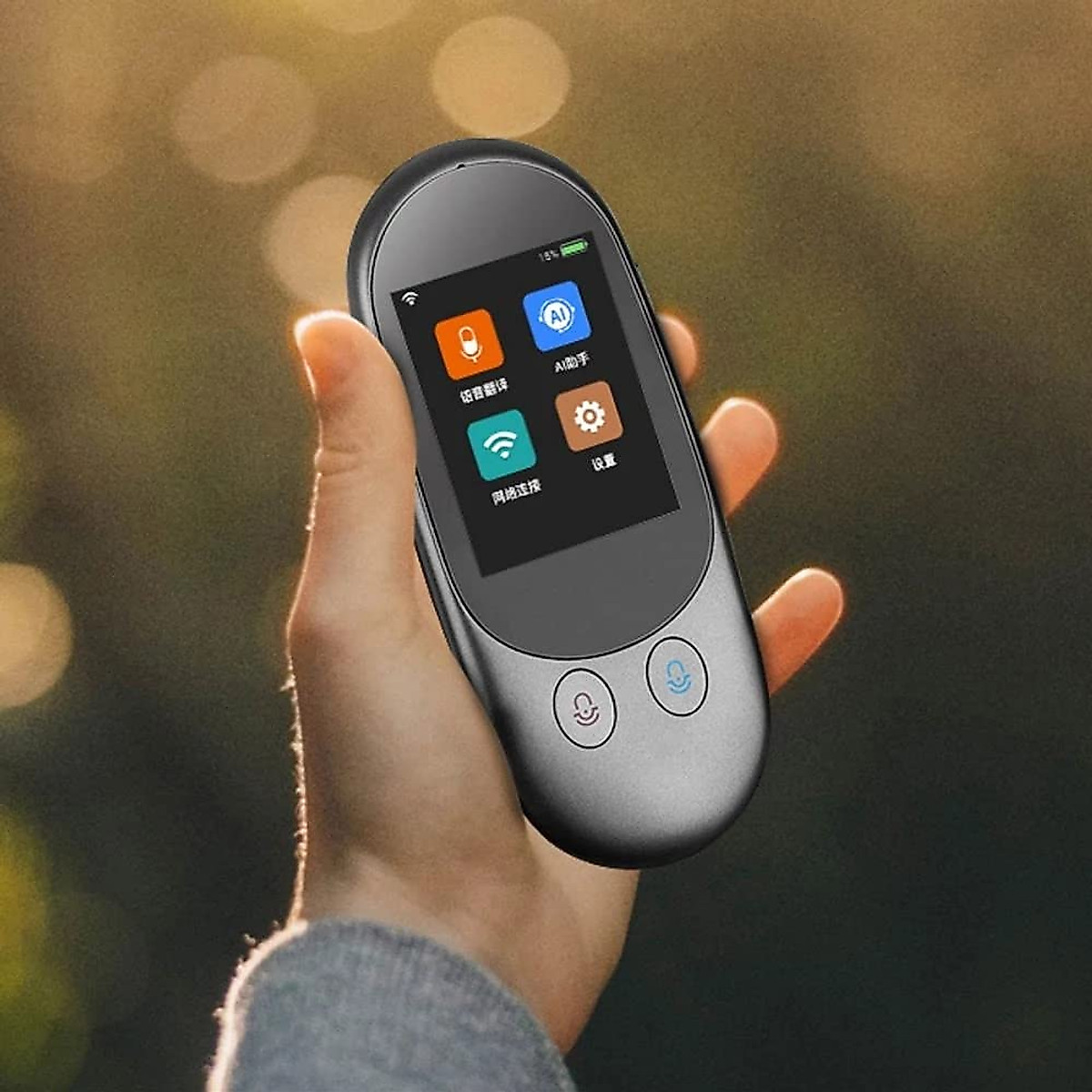 JFGJL Smart Voice Translator Device 40 Languages 2.4 Inch Touchscreen Rechargeable F1A with Camera (Color : D)