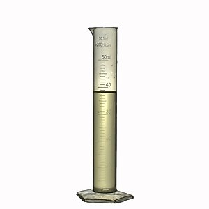 Graduated Measuring Cylinder Polypropylene Plastic 50ml (50ml, 1)