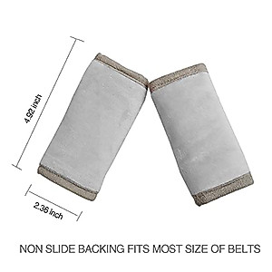Car Seat Strap Covers for Baby Kids, Seat Belt Covers Strap Pads Cushion for boy Girl, Protect Neck and Shoulder rubbing, Anti-Slip Design, Universal for Stroller/Carrier/Pushchair Grey