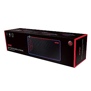 Adata XPG Battleground XL Prime Gaming Two Zone RGB Mouse Mat, 4mm Cordura, Anti-Slip Rubber Base, Micro-B USB Connector, 1.8m Cable, 5V Voltage, Two Year Warranty