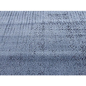 Unique Loom Del Mar Collection Area Rug - Jennifer (10' 6" x 16' 5" Rectangle, Blue/ Navy Blue)