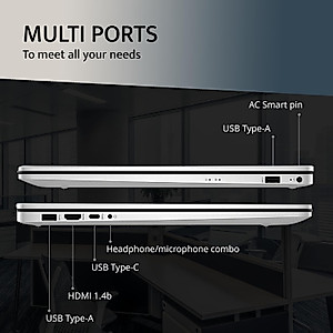 HP Business Laptop, FHD 17.3 Inch Laptop, Intel i5-1335U(Beat i7-1255U), 16GB RAM, 1TB SSD, Windows 11 Pro, Backlit Keyboard, Silver, PCM