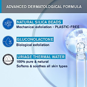 URIAGE Body Scrubbing Cream| High-Tolerance Exfoliating Treatment that Effectively Eliminates Dead Skin while Softening and Hydrating | Scrub for All Skin Types, even Dry & Sensitive Ones, 6.8 Fl Oz